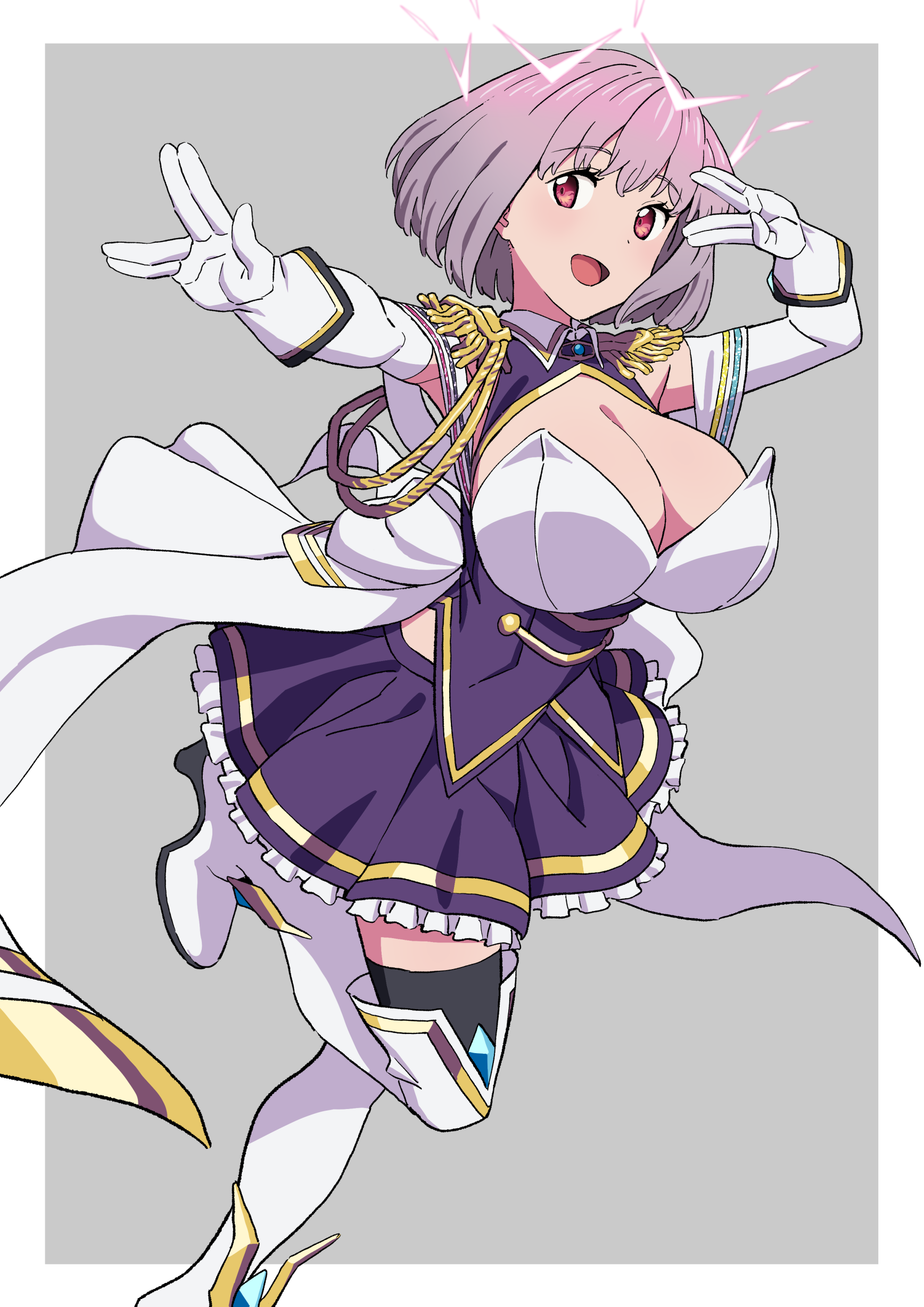 ssss.gridman shinjou akane halo heels no bra tagme thighhighs uniform | #1162005 | yande.re